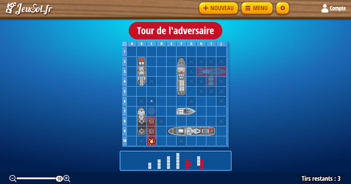 Bataille Navale Gratuit - Jouez en Ligne | JeuSol.fr