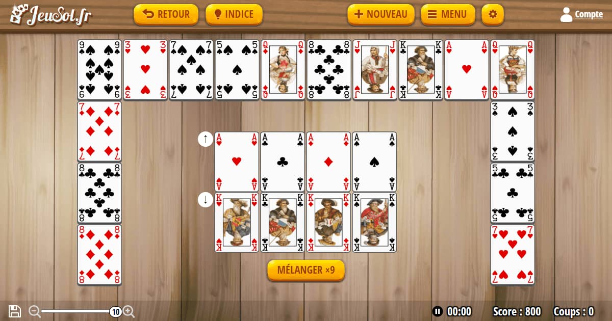 Solitaire Demi-Lune Gratuit - Jouez en Ligne | JeuSol.fr