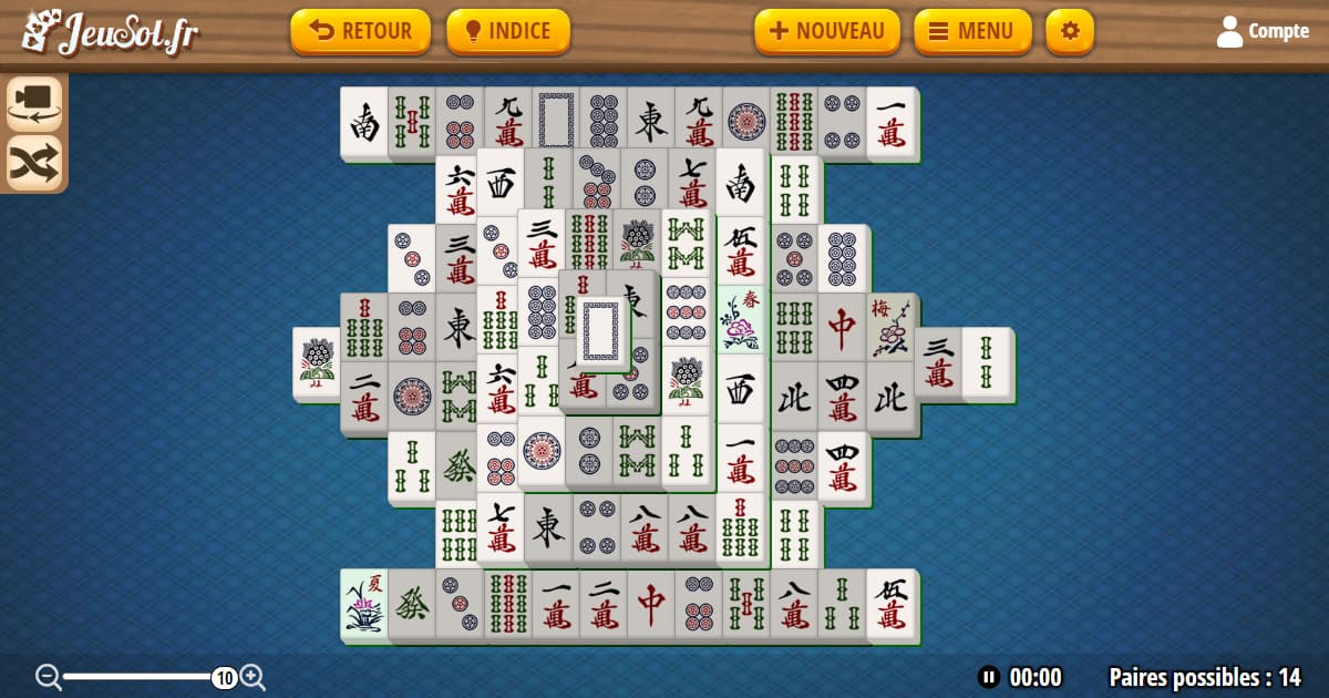 Mahjong Solitaire Gratuit - Jouez en Ligne | JeuSol.fr